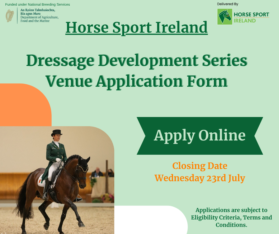 Venue Applications Open: DAFM Dressage Development Series 2025
